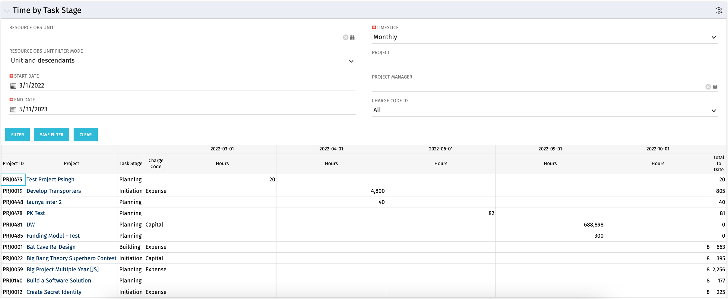 Time by Task Stage - SQL - RegoXchange