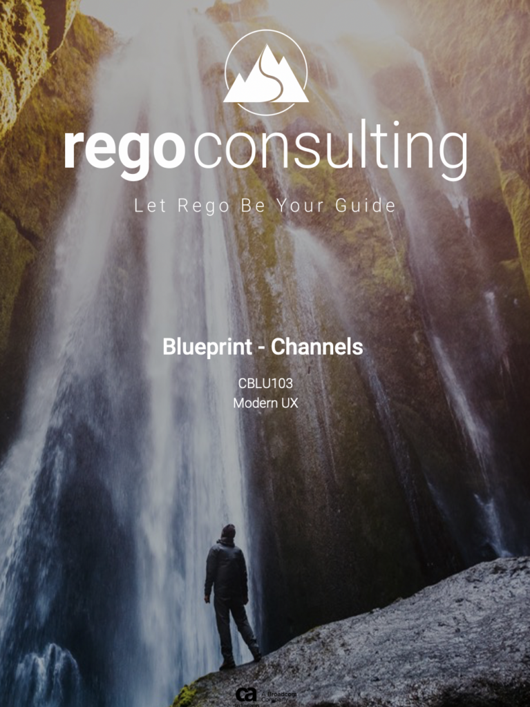 Blueprints – Channels QRG - MUX - RegoXchange